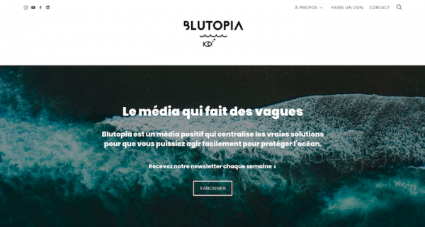 Blutopia : un média positif pour sauver l'océan